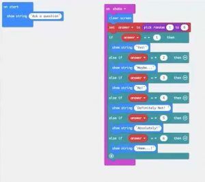 Build a fortune teller with Microbit | Skool of Code